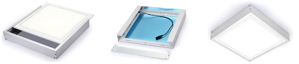 True-Light ledpaneel, PRISMA Large in frame